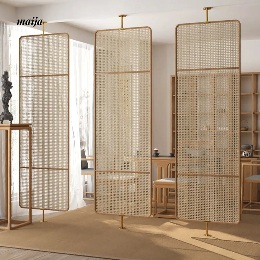 Buy HARUNO Carley Rattan Partition Wall Online | maija