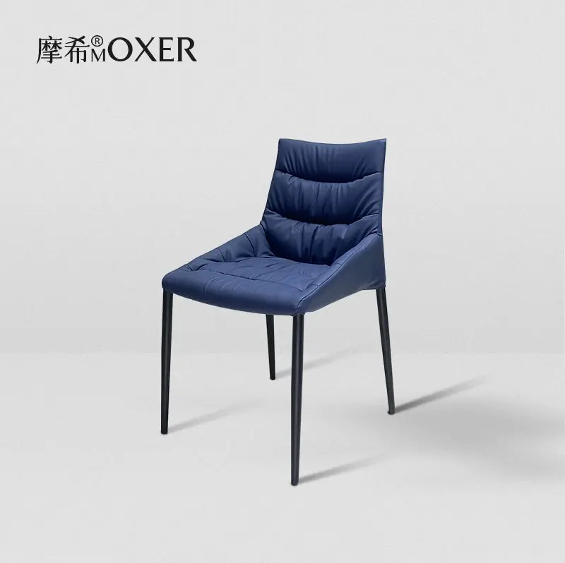 Buy MOXER Aranella Sleek Contemporary Leather Dining Chair Online | maija