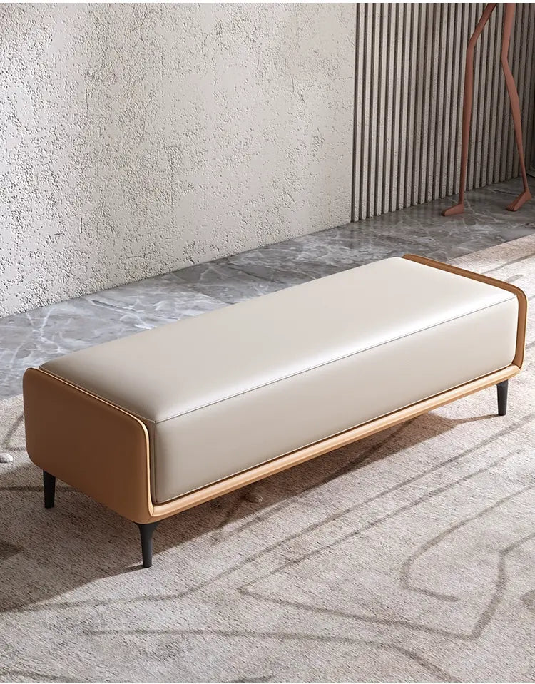 Buy MOXER Isolde Modern Simple Leather Bench Online | maija