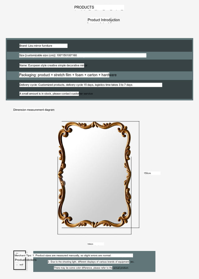 Buy LANXESS Verity Vintage Chic Full-Length Mirror Online | maija
